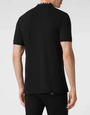 Philipp Plein Polo Shirt Ss Skull&amp;bones - Black