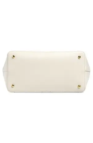 DEMELLIER The Florence Woven Leather Tote - Chalk