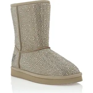 Philipp Plein Mid Flat Boots Stones - Beige