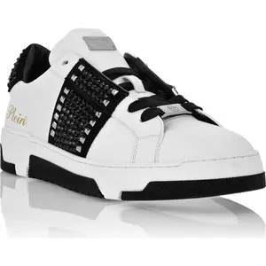 Philipp Plein Embellished Low Top Sneakers - Black