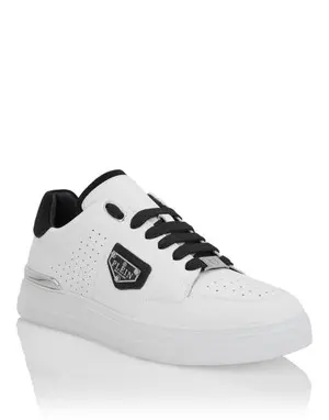 Philipp Plein Low-top Performance Sneakers With Logo Detailing - White/black