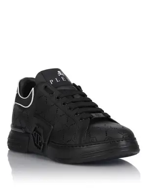 Philipp Plein Low Top Sneakers Phantom Monogram - Black/black