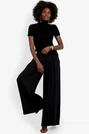 Trina Turk Armeni Mock Neck Top - Whitewash