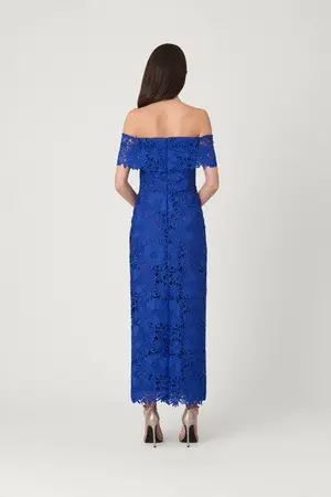 Shoshanna Midnight Garden Lace Avril Dress