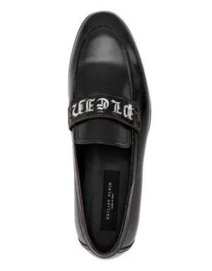 Philipp Plein Croco Printed Leather Loafers