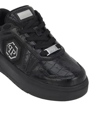 Philipp Plein Low-top Sneakers Sk8r Plein Cocco - Black/black