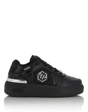 Philipp Plein Low-top Sneakers Sk8r Plein Cocco - Black/black