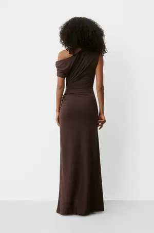 SIX STORIES Asymmetrical Neck Sculpt Bridesmaid Dress