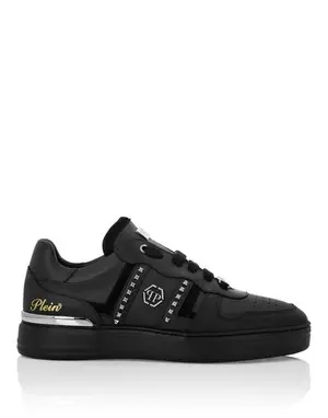 Philipp Plein Studded Low-top Sneakers - Black/black