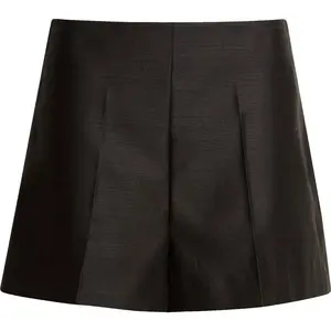 HEIRLOME Saskia Wool & Silk Shorts - Black