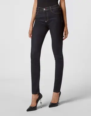 Philipp Plein Denim High Waist Jegging Women Deeplyindigo
