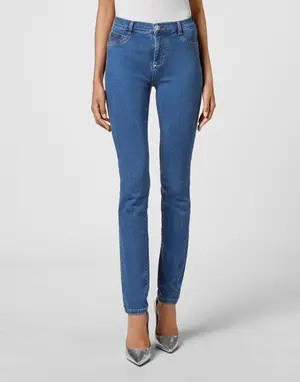 Philipp Plein Denim High Waist Jegging - Quietmedium