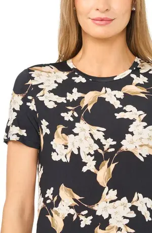 Ted Baker London Spencer Floral Short Sleeve Top