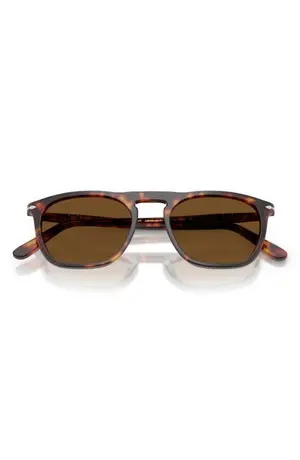 Persol Gae 55mm Polarized Square Sunglasses