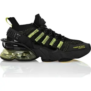 PLEIN SPORT Tiger Attack Gen. X.04 Runners - Black/yellowfluo