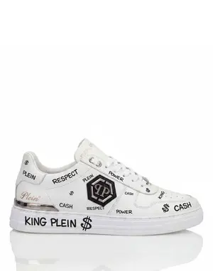 Philipp Plein T-rex 01 Graffiti Low-top Sneakers - White