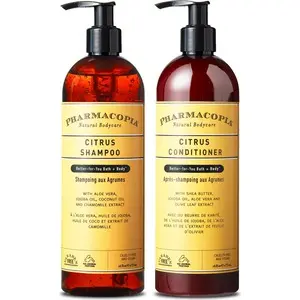 PHARMACOPIA NATURAL BODYCARE Citrus Shampoo And Conditioner Bundleenergizing Aromatherapy