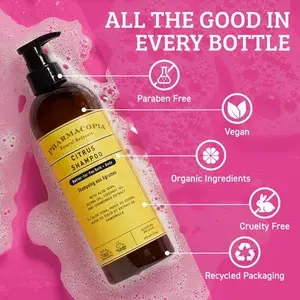 PHARMACOPIA NATURAL BODYCARE Citrus Shampoo And Conditioner Bundleenergizing Aromatherapy