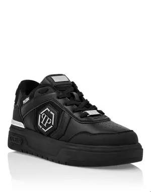 Philipp Plein Lo-top Sneakers Predator Mix Material - Black/black