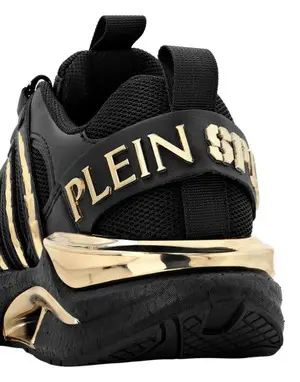 PLEIN SPORT Gladiator Low Top Sneakers - Black/lightgold