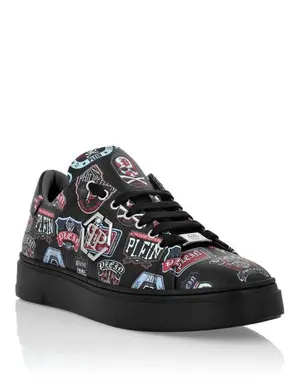 Philipp Plein Carson Patch Low-top Sneakers - Black/black