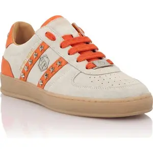 Philipp Plein Low-top Sneakers Retro Rebel Leather Unisex Beige