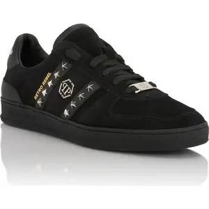 Philipp Plein Low-top Sneakers Retro Rebel Leather - Black/black