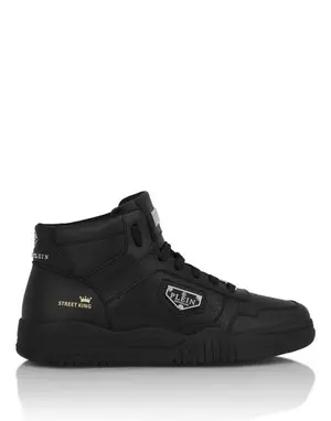 Philipp Plein Mid-top Sneakers - Black/black