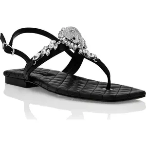 Philipp Plein Flat Sandals - Black