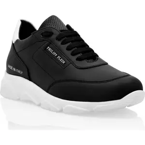 Philipp Plein Leather Lo-top Sneakers Tm Redefined - Black