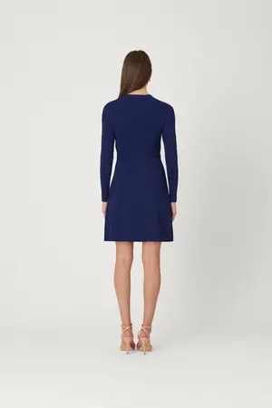 Shoshanna Buckle Knit Janice Dress