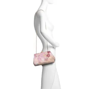 Badgley Mischka Elara Flora Sequin Pouch Clutch - Teal