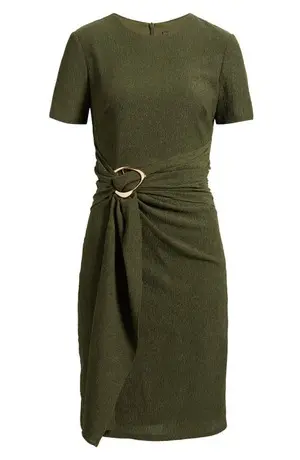 Vince Camuto Side Tie Textured Knit Dress