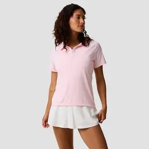 BACKCOUNTRY Tahoe Sun Golf Polo - Barely Pink