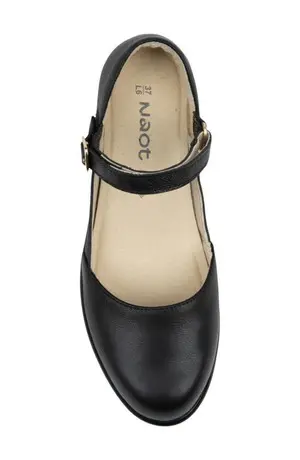 Naot Aniham Ankle Strap Flat - Black Leather