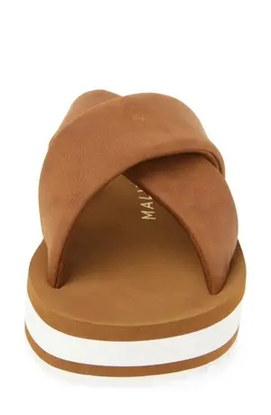 MALVADOS Gwen Criss-cross Platform Slide Sandal