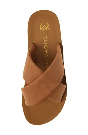 MALVADOS Gwen Criss-cross Platform Slide Sandal