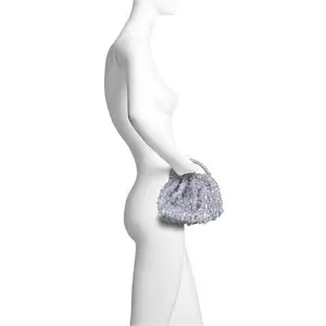 Badgley Mischka Remy Mixed Sequin Pouch Clutch