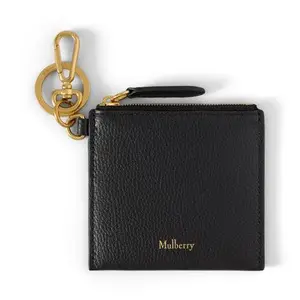 Mulberry Clip Zipped Credit Card Pouch - Black