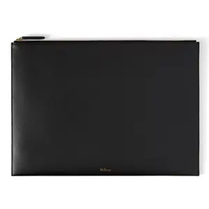 Mulberry Large Zipped Flat Pouch - Black