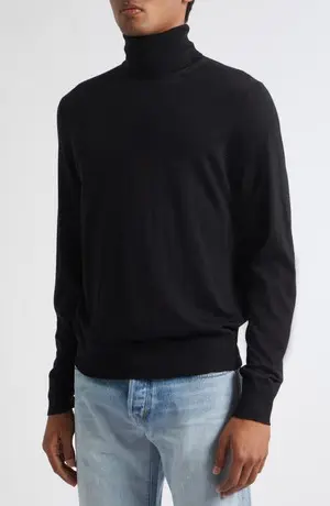 TOM FORD Cashmere And Silk Turtleneck Sweater - Naa Black