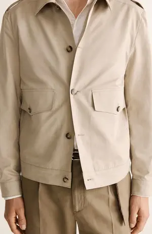 Mango Cotton & Silk Jacket