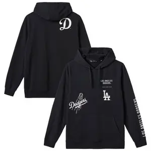 Travis Mathew Los Angeles Dodgers Foul Proof Tri-blend Hoodie - Black