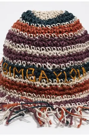 Bimba Y Lola Frayed Jute Hat
