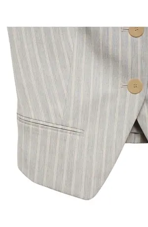 Mango Striped Square-neck Waistcoat