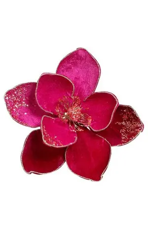 MARK ROBERTS Elegant Glitter Magnolia - Fuschia