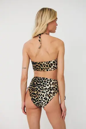 CRAS Hilda Bandeau Bikini Top - Urban Leopard