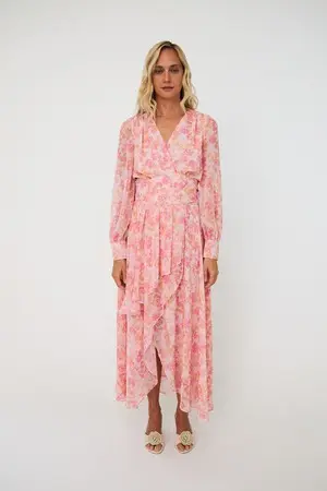 CRAS Romance Floral Maxi Dress