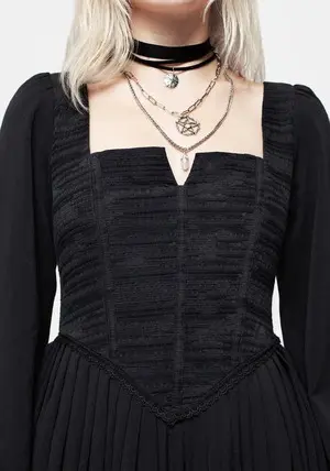 DISTURBIA Mina Corset Midi Dress
