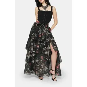 DISTURBIA Anara Tiered Maxi Skirt